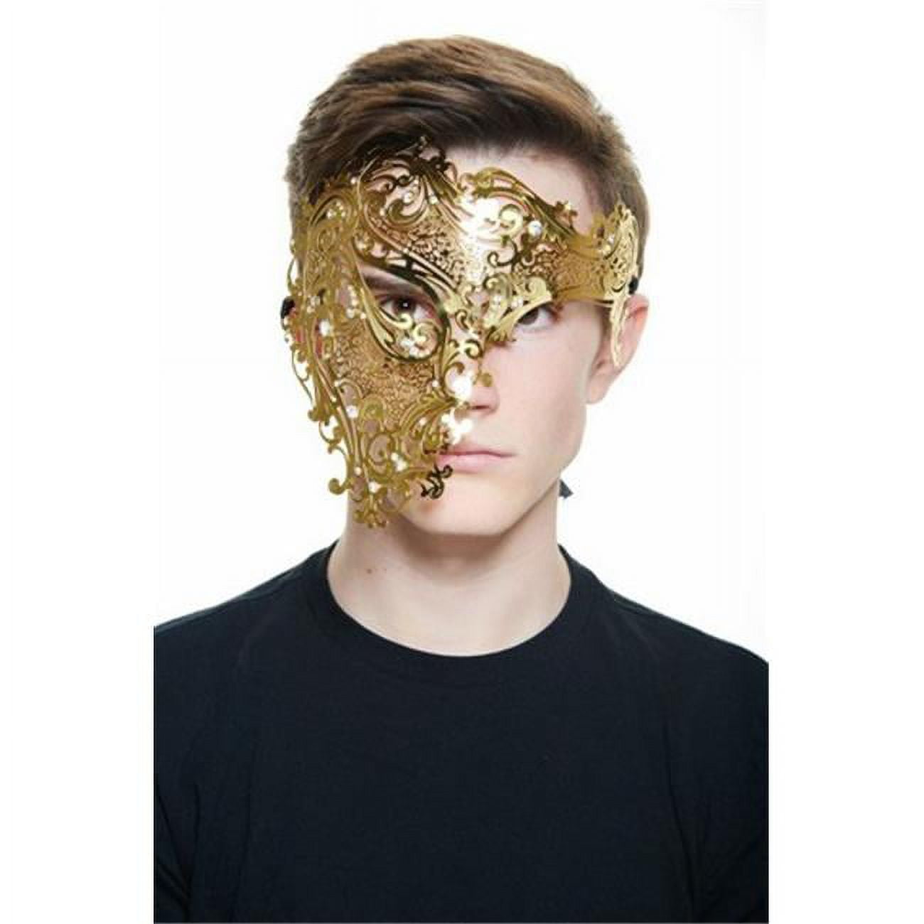 Ethereal Gold Venetian Laser Cut Masquerade Mask - Walmart.com