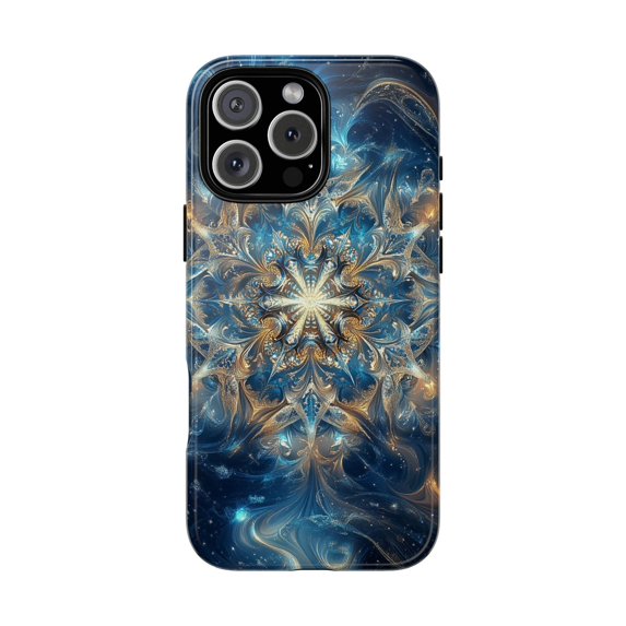 Ethereal Snowflake Aesthetic Mandala Winter Frost Pattern Phone Case ...
