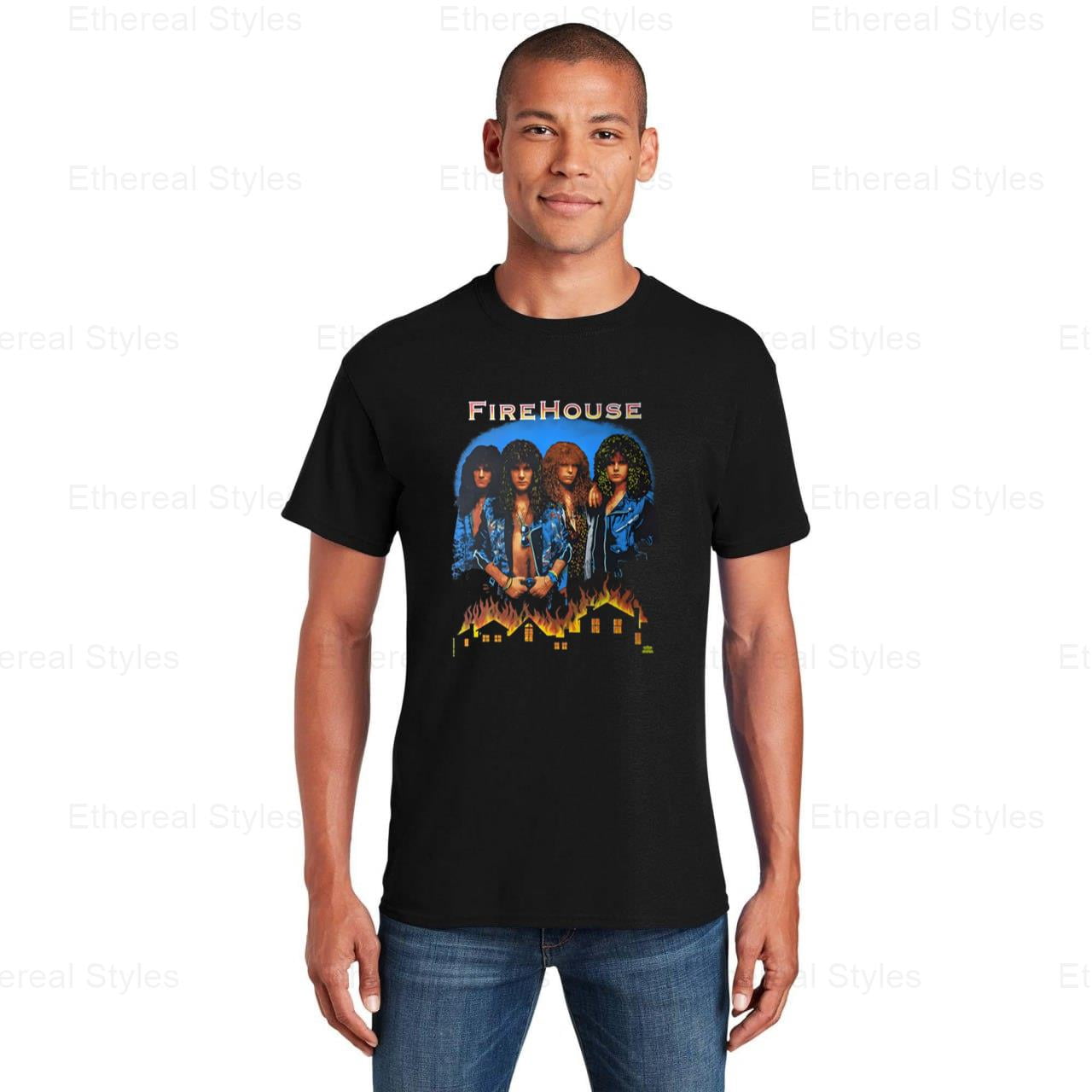 Ethereal Styles Firehouse Band Hold Your Album T-Shirt, for men & women ...