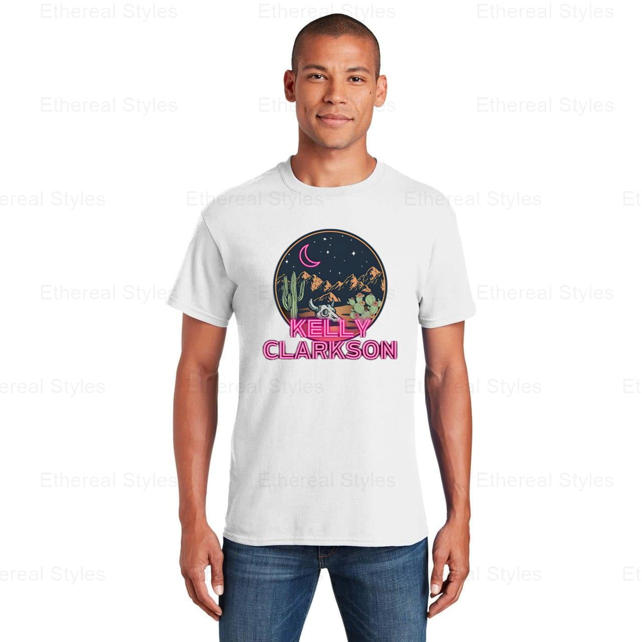 Ethereal Styles Kelly Clarkson Neon Moon Style T-Shirt, for men & women ...