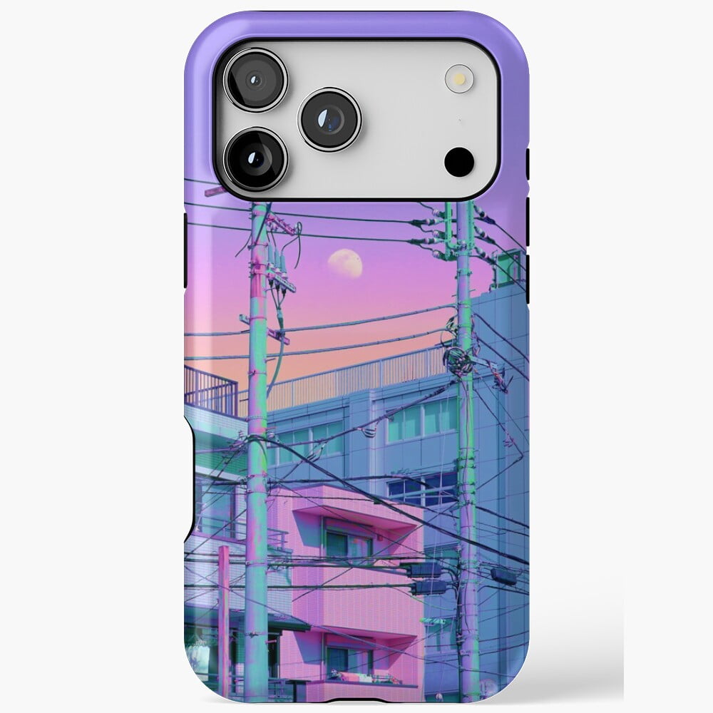 Ethereal Tokyo Five PM Cityscape Vaporwave Photo iPhone Case 17 through ...