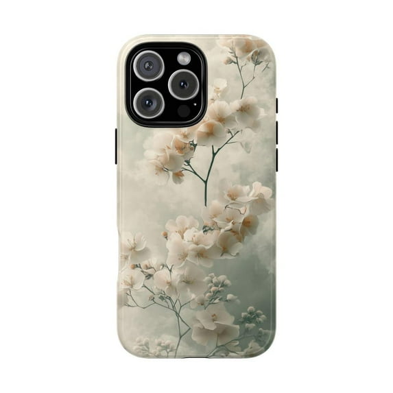 Ethereal White Blossom Floral Petal Flower Case for iPhone 11,12,13,14 ...