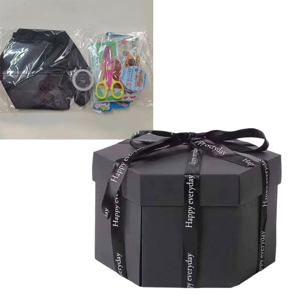 EtherealEdge Hexagonal Explosion Box with Photo Album DIY Cardboard ...