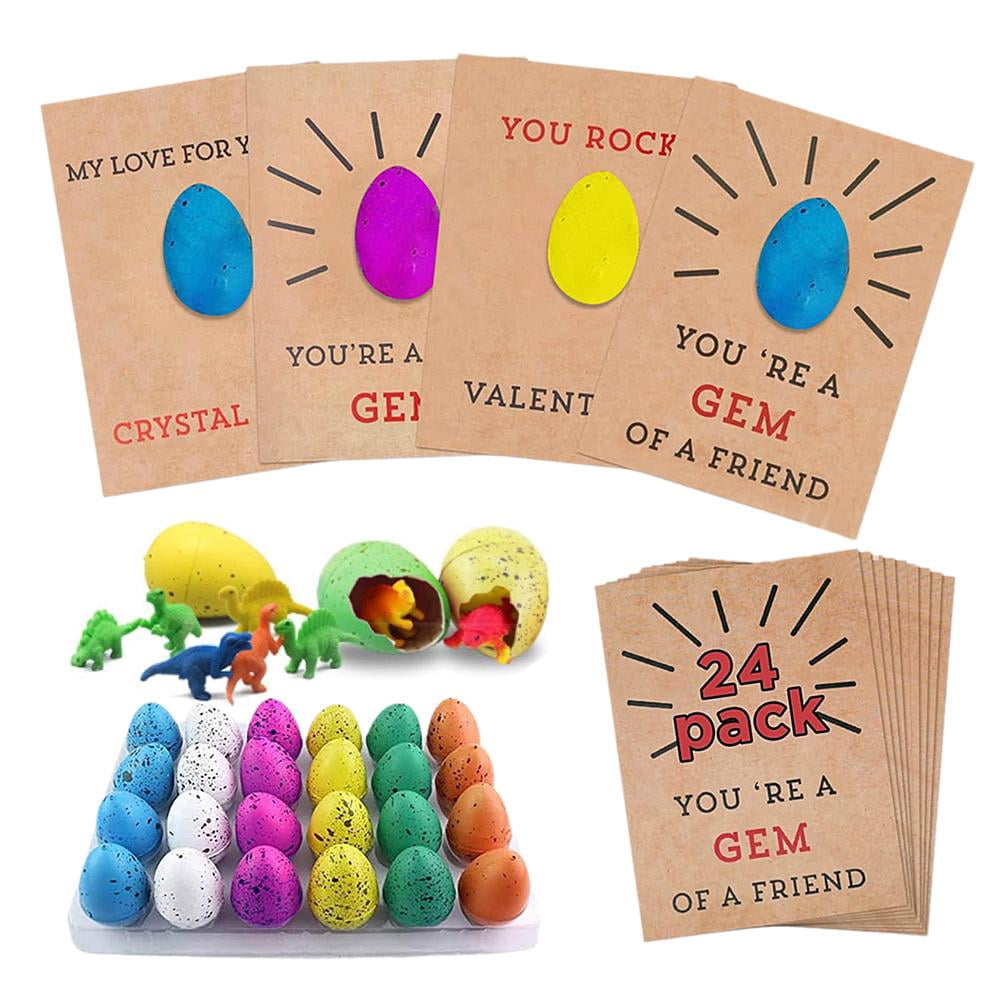 EtherealEdge Valentines Day Dinosaur Egg Cards For Kids,hatching Nice ...