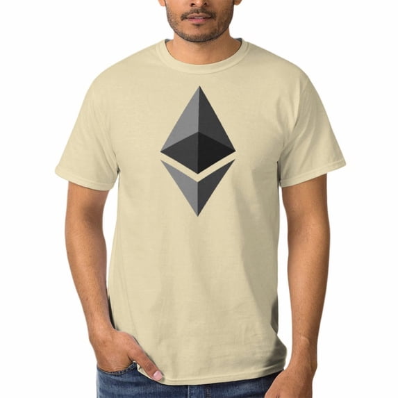 Ethereum Logo T-Shirts for Men, Casual Crew Neck Tee Shirts, Unisex ...