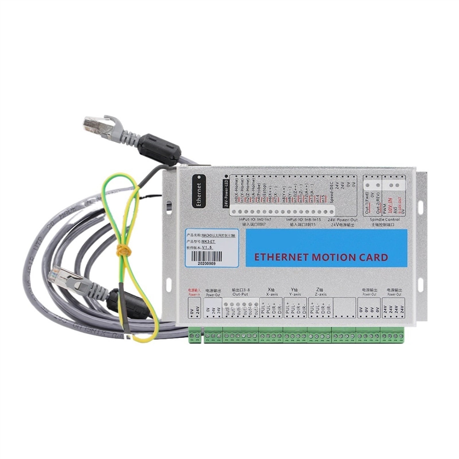 Ethernet 3 4 6 Axis Cnc Motion Control Card Frequency 2000khz Controller Breakout Board For