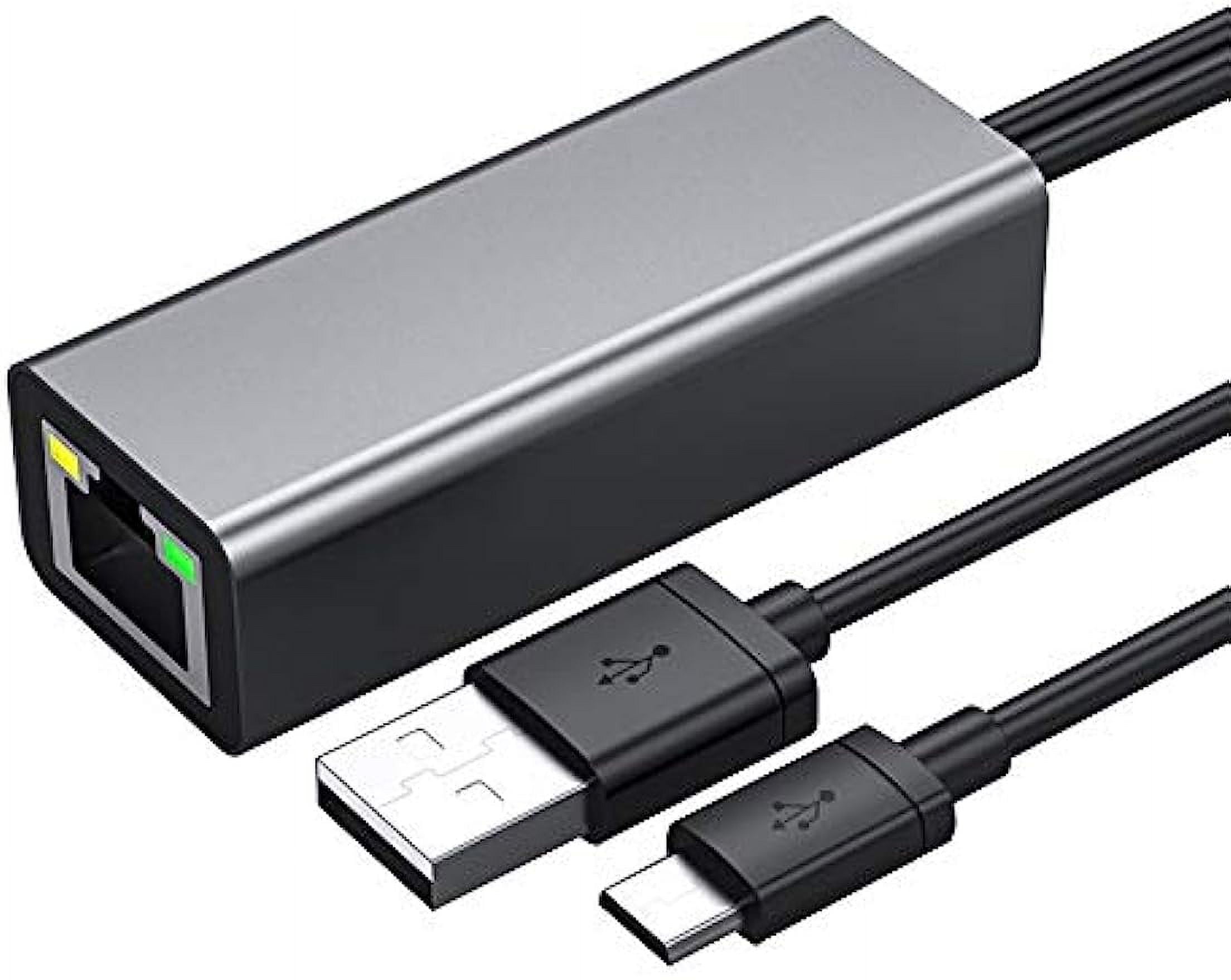 Ethernet Adapter for Fire TV Stick Chromecast Ultra/2/1/Audio Google ...