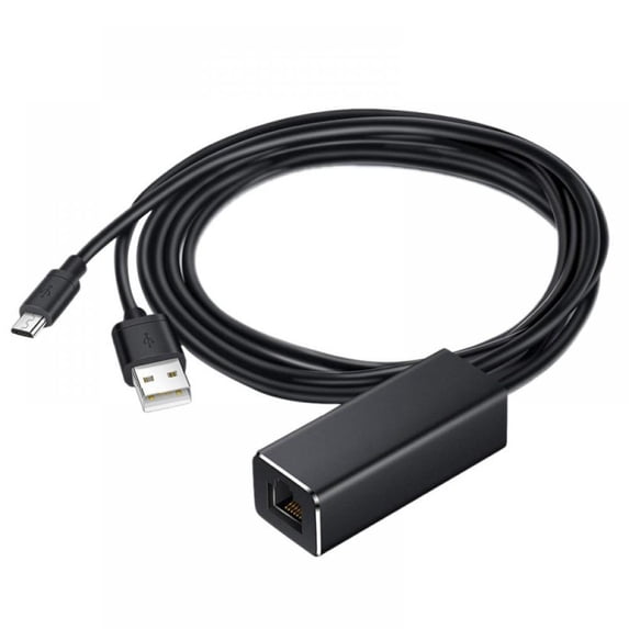 Ethernet Adapter for Fire TV Stick Google Home Mini Mirco USB A to RJ45 ...