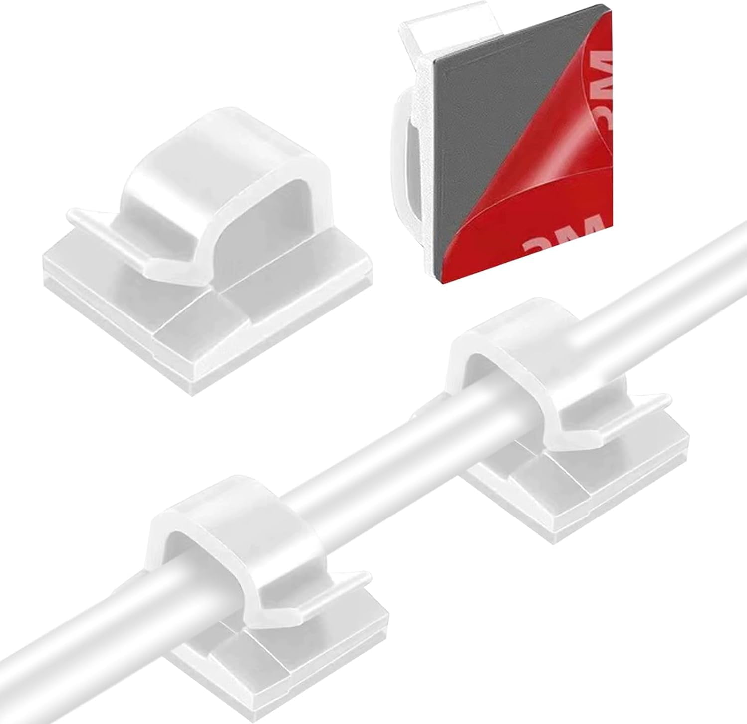 Ethernet Adhesive Cable Clips - 100 Pieces 8mm Ethernet Cable Clips ...