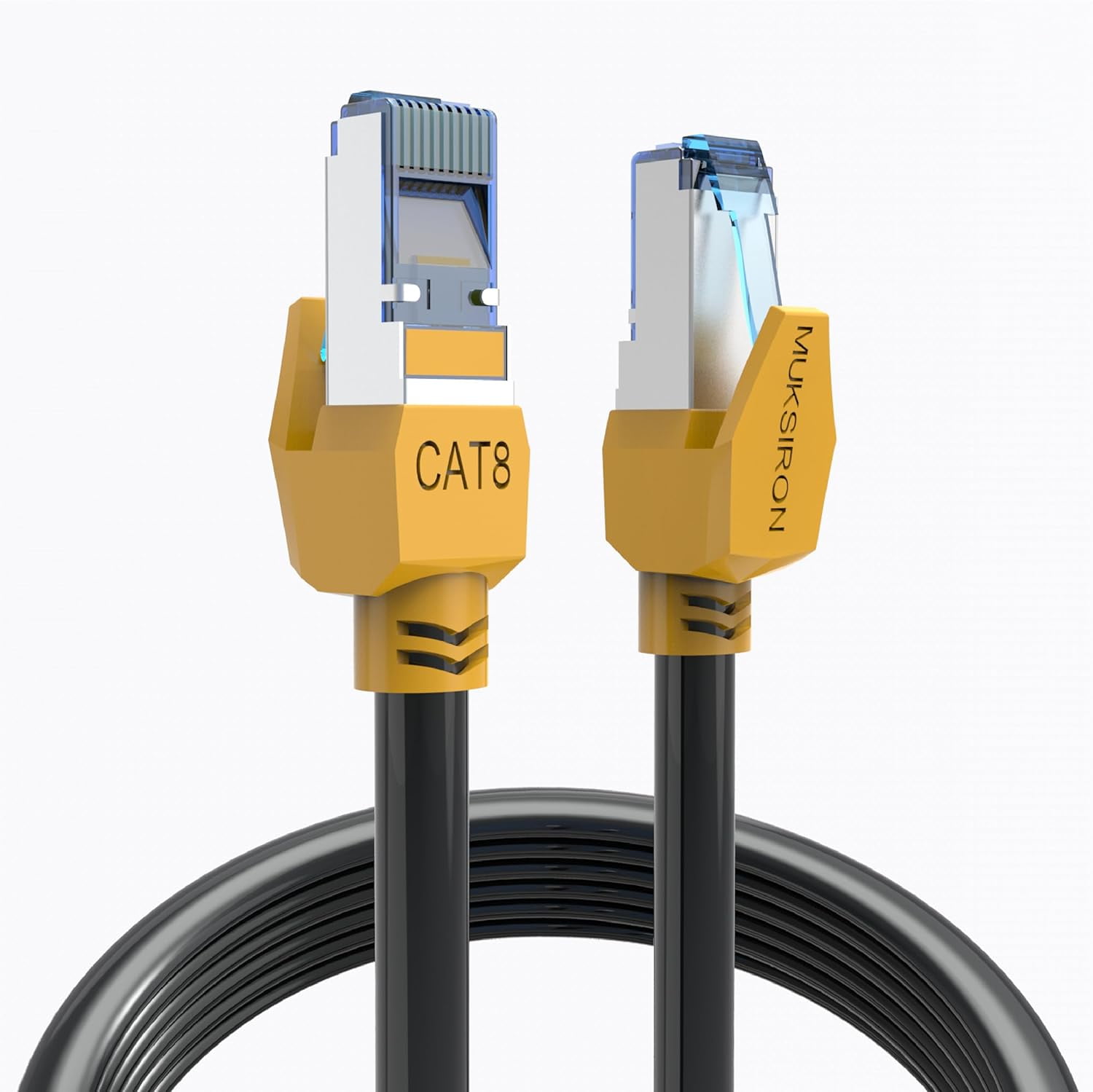 Ethernet Cable 10 ft, Cat 8 Ethernet Cable,Support Cat5/Cat5e/Cat6 ...