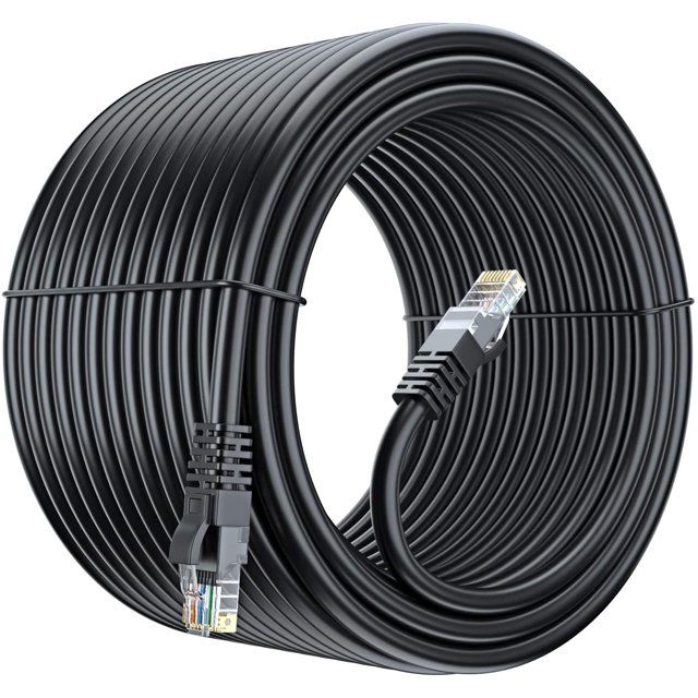 Ethernet Cable 200 Ft Pure Copper UL Listed LAN Utp, Cat 6 RJ45 Network ...
