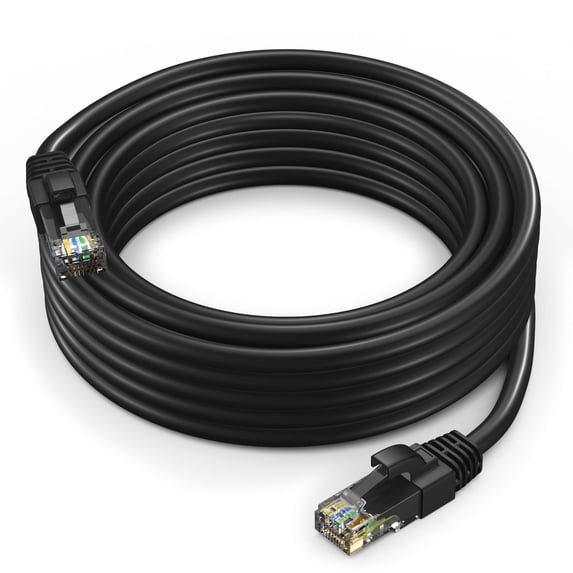 Maximm Ethernet Cable, 50ft CAT6 High-Speed LAN Cord, Outdoor ...