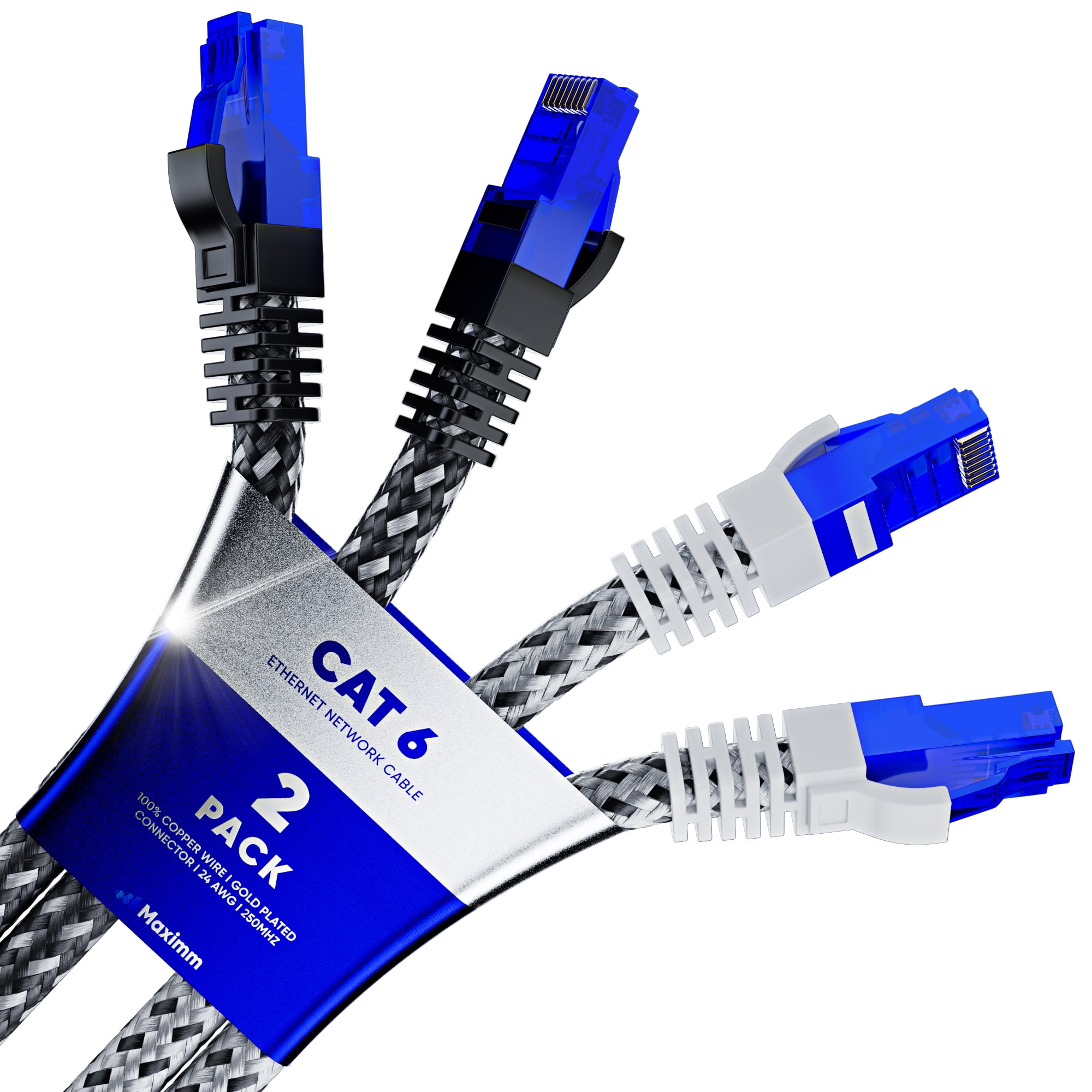 Ethernet Cable & Cat6 Network Cable,10 ft, Super-Durable Black and ...