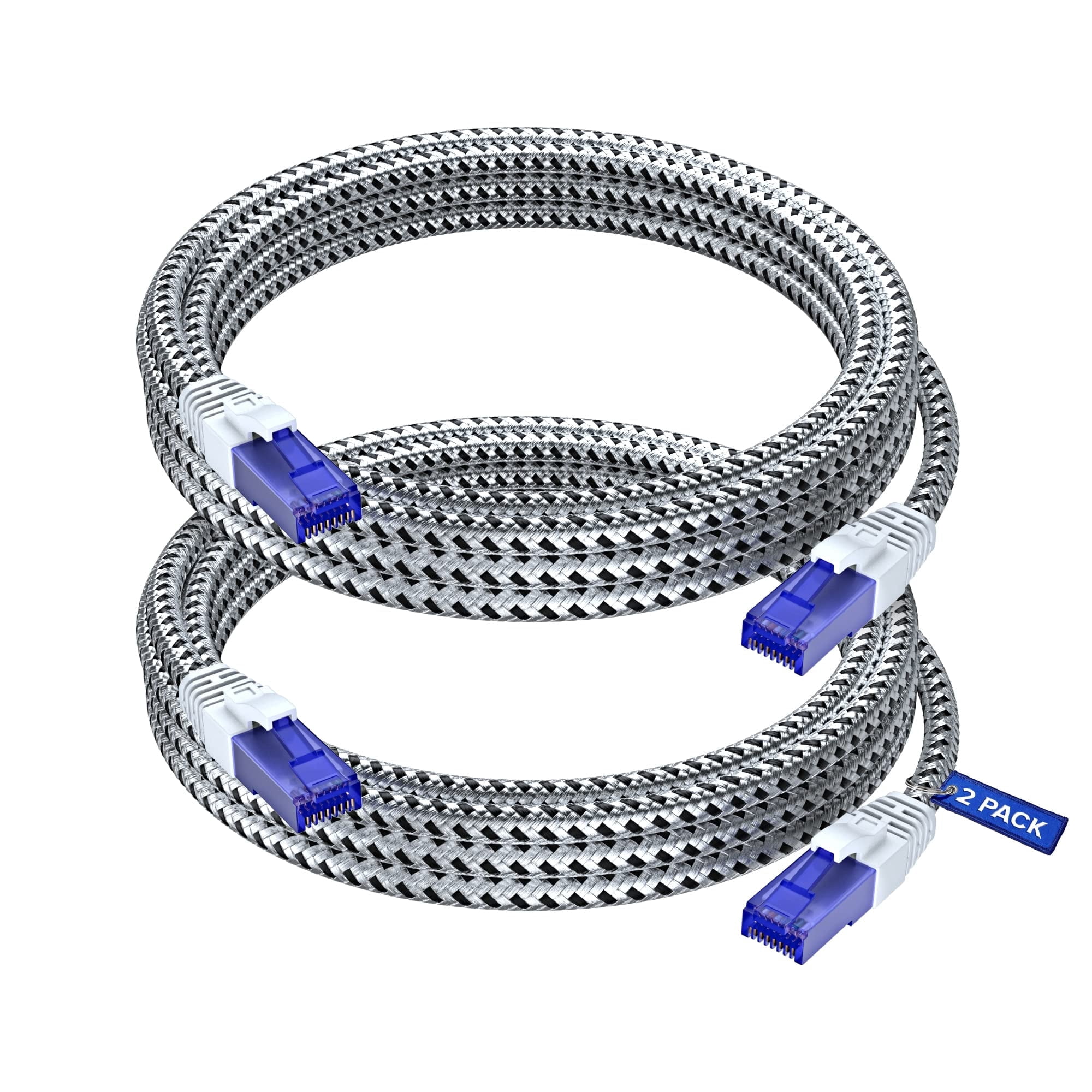 Cat 6 Ethernet Cable 10 ft, Braided Network Cable Cat6 with RJ45 ...