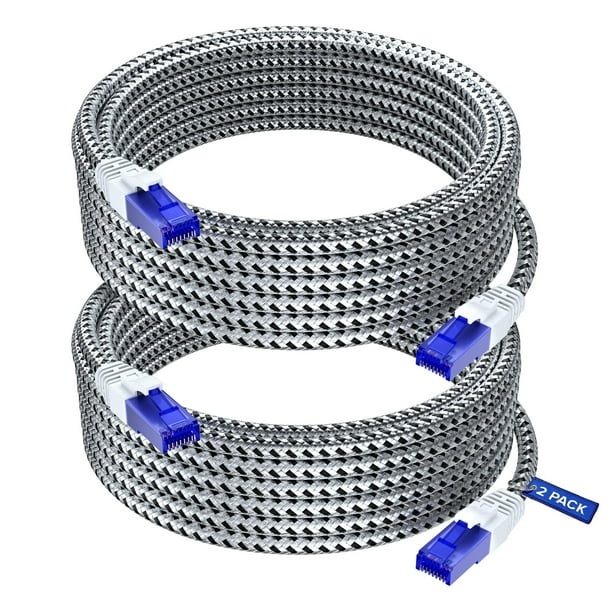 Ethernet Cable & Cat6 Network Cable,25 ft, Super-Durable Black and ...