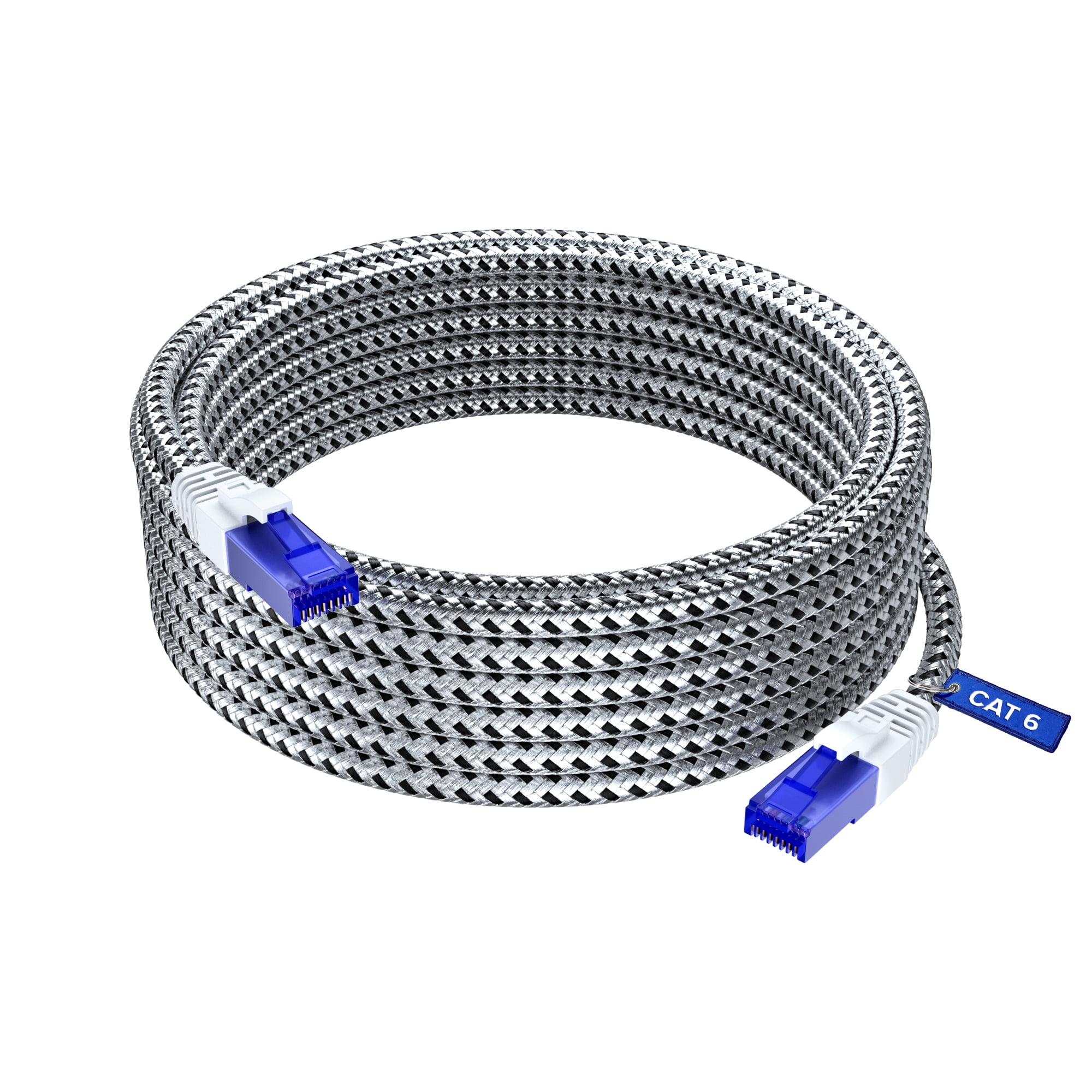 Ethernet Cable & Cat6 Network Cable,25 ft, Super-Durable Black and ...