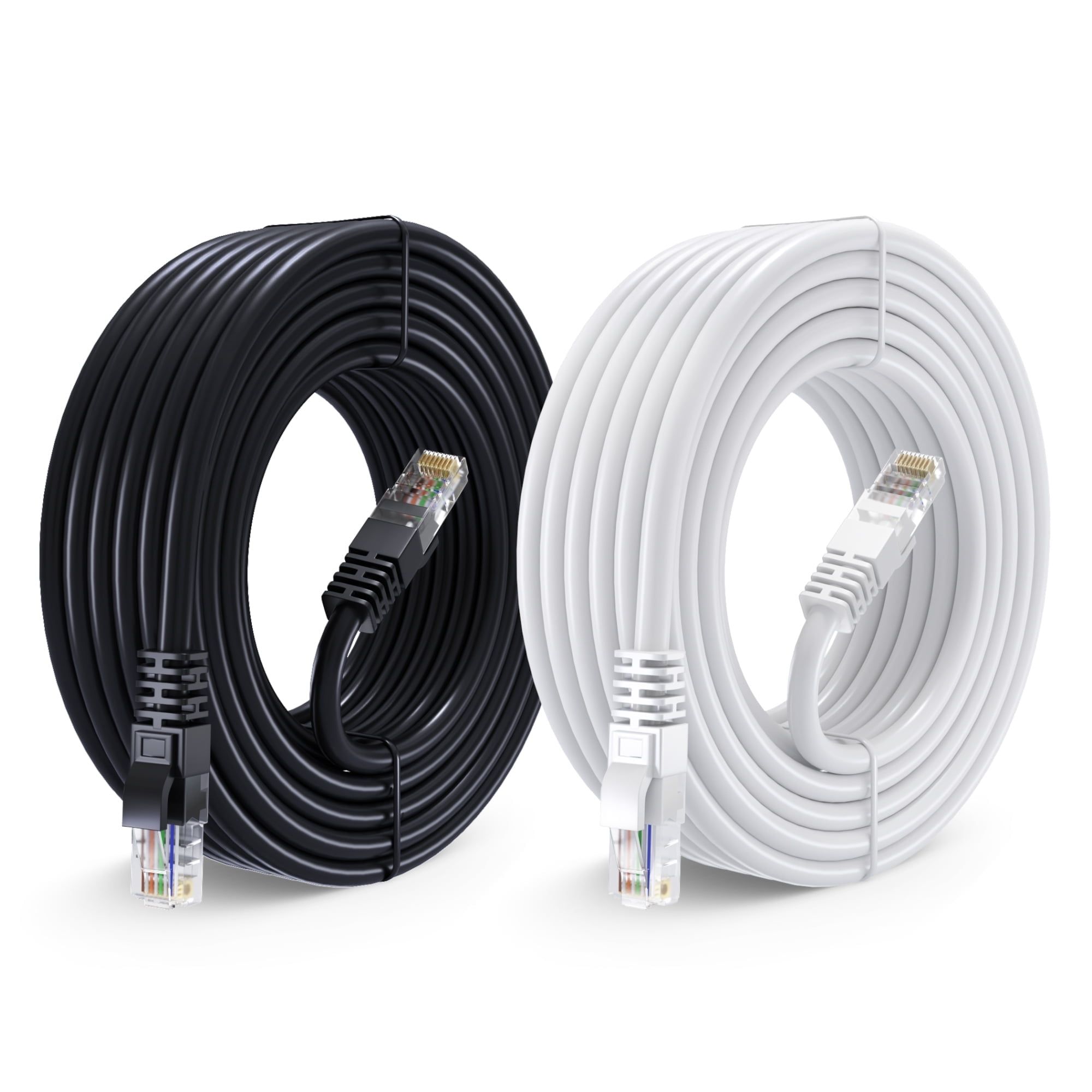 Ethernet Cable & Cat6 Network Cable, 30 ft, Multi Color LAN Rj45 ...