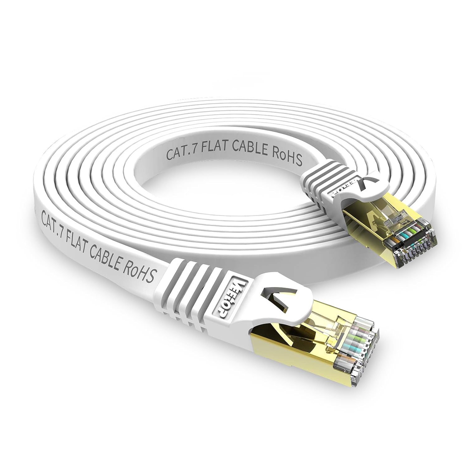 Ethernet Cable, Cat7 98.4FT Ethernet Cable Heavy Duty High Speed Flat ...