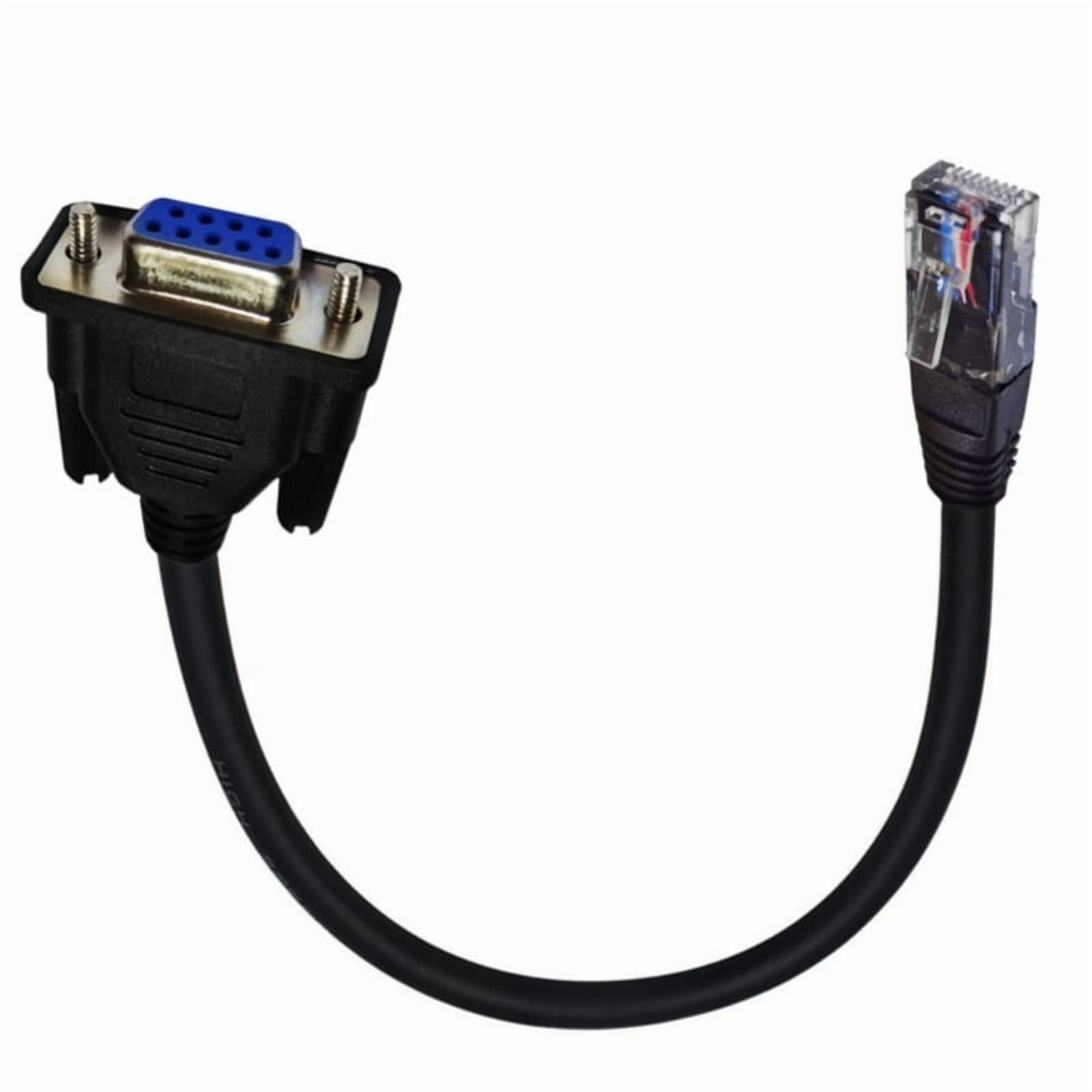 Ethernet Consoles Cable RJ45 to RS232,DB9 9Pin Serial Port to RJ45 LAN ...