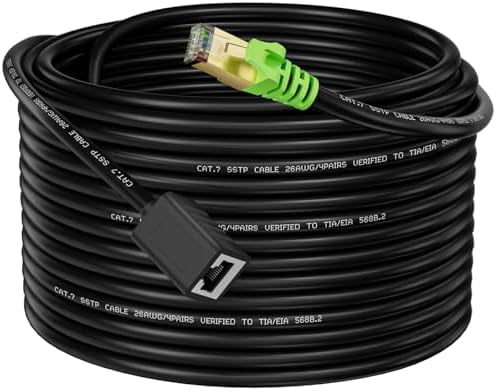 Ethernet Extension 100ft, Network Cat6a Extension Patch RJ45 Cords ...