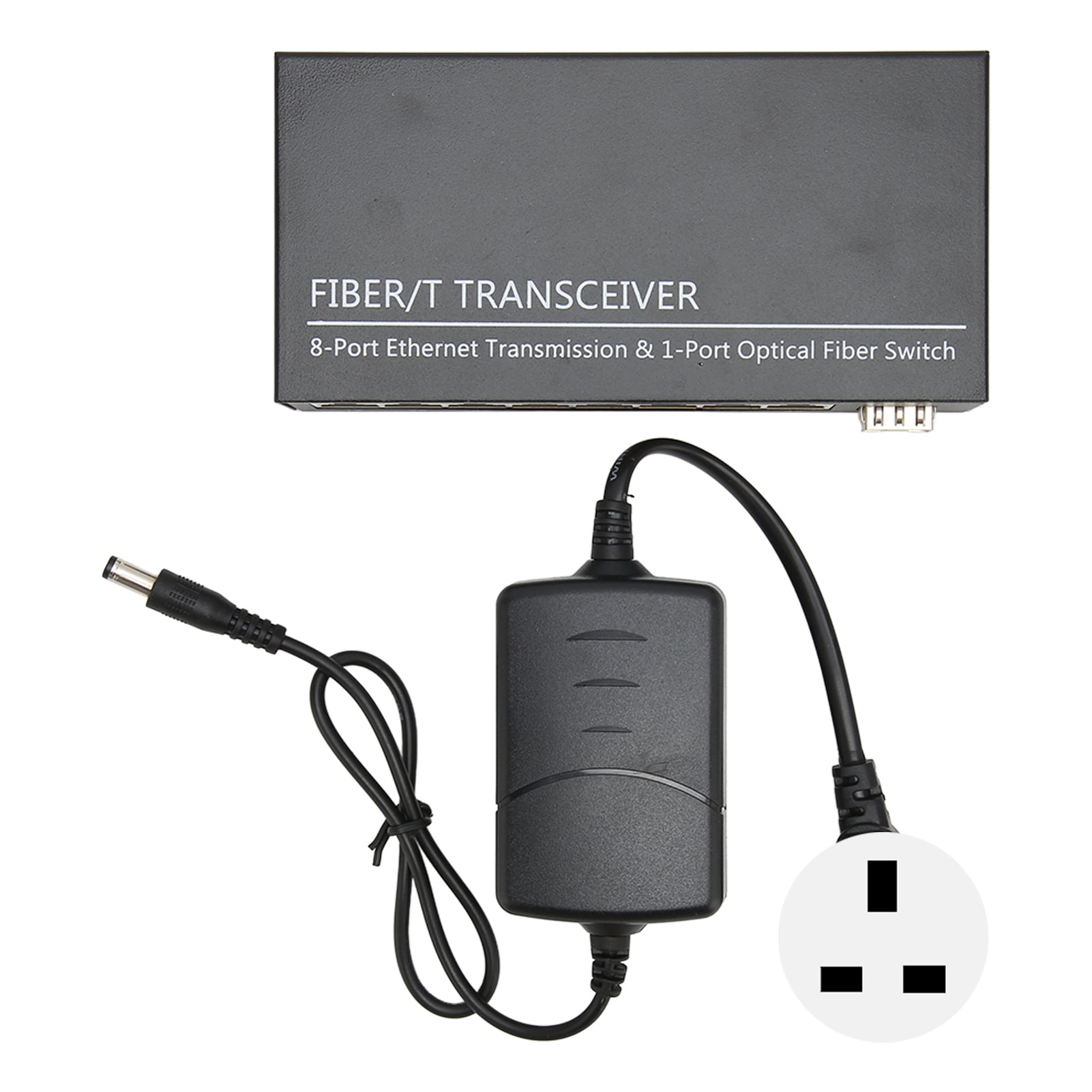 Ethernet Fiber Media Converter 1 Optical Port 8 Electrical Port 10 100M ...