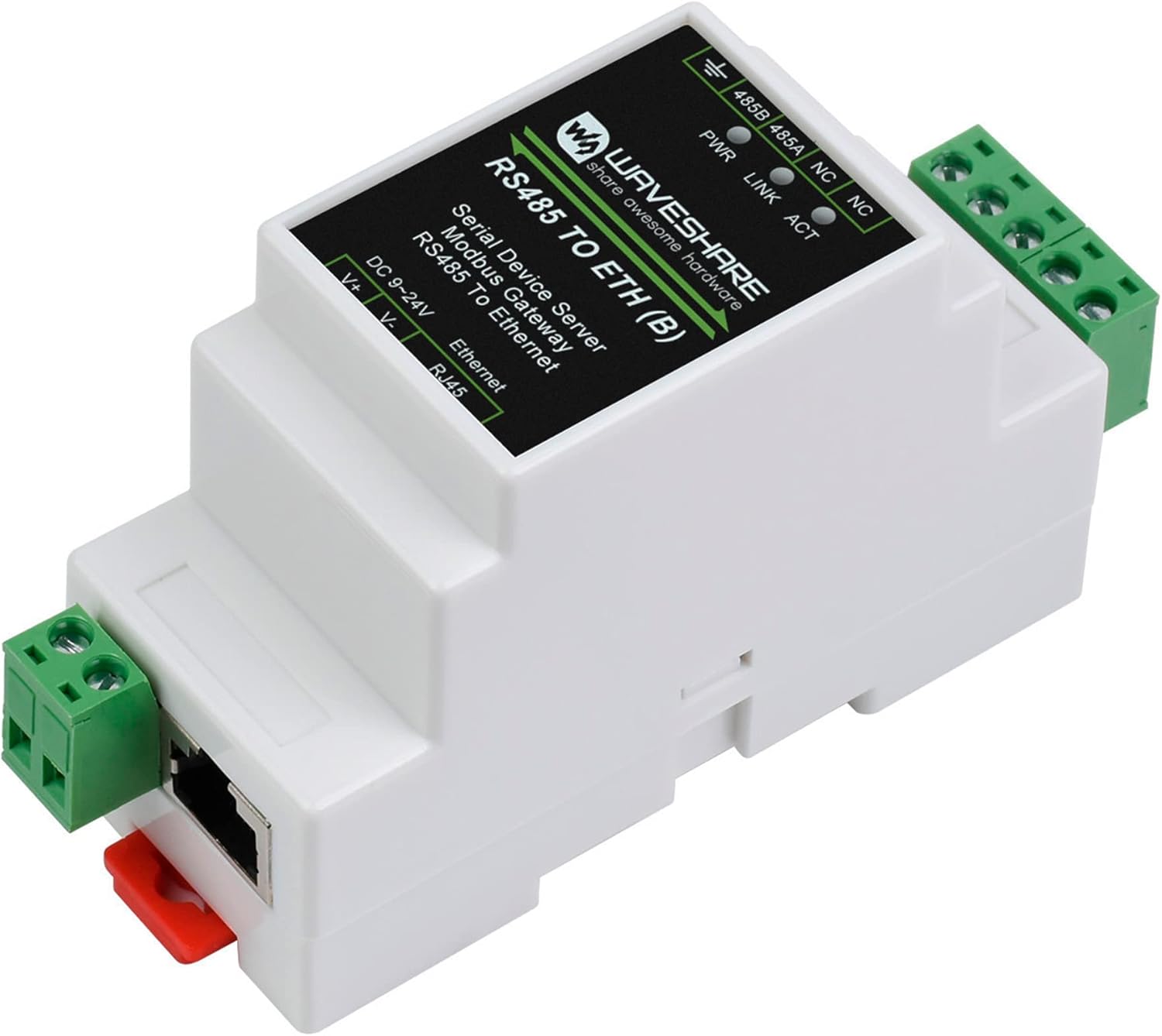 Ethernet Industrial Serial Server RS485 to RJ45 Ethernet Module, TCP/IP ...