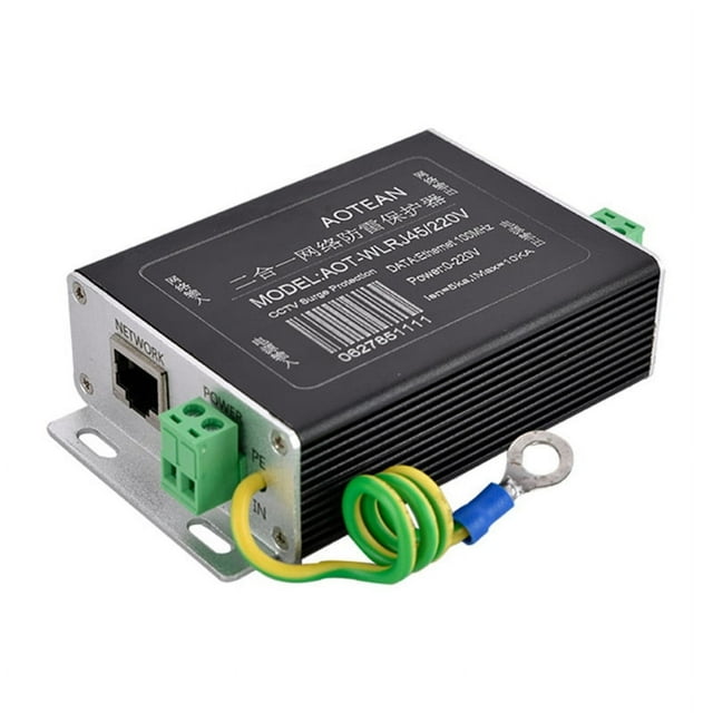 Ethernet Network Arrester Power RJ45 Surge Protector Switch Camera SPD ...