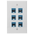 1 Set Wall Mount Ethernet Socket Outlet Panel Sturdy Plastic ...