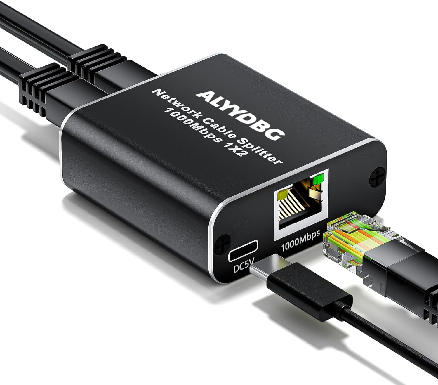 Ethernet Splitter 1 to 2 High Speed 1000Mbps, Gigabit Rj45 Internet ...