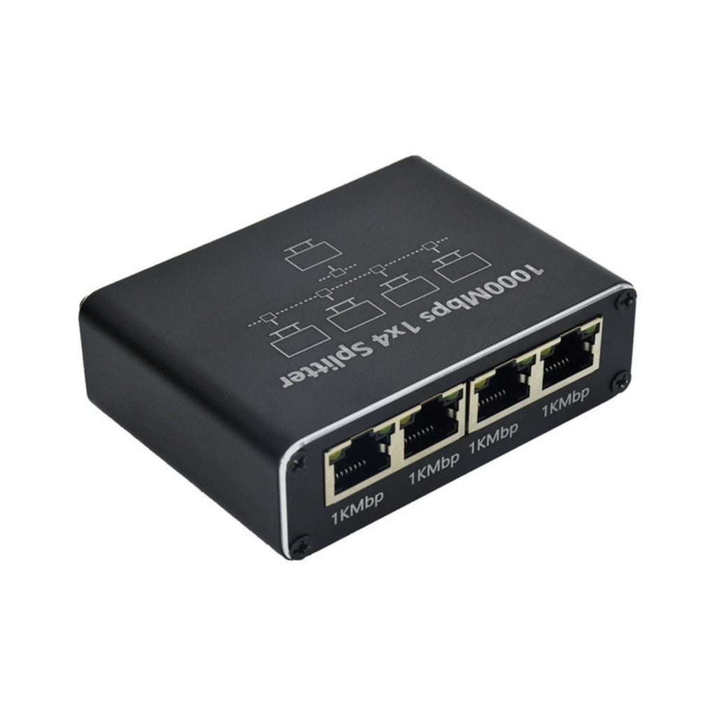 Ethernet Splitter 1 to 2/3/4 High Speed 1000Mbps LAN Converter Adapter ...