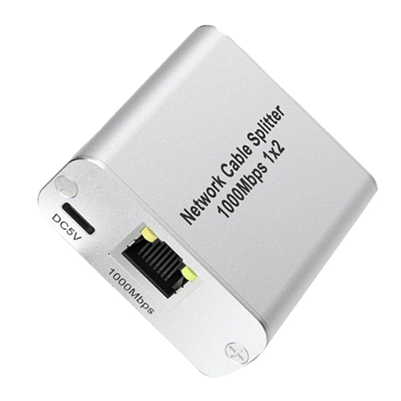 Ethernet Splitter 1 to 2 High Speed Gigabit Ethernet Switch 2 Port ...