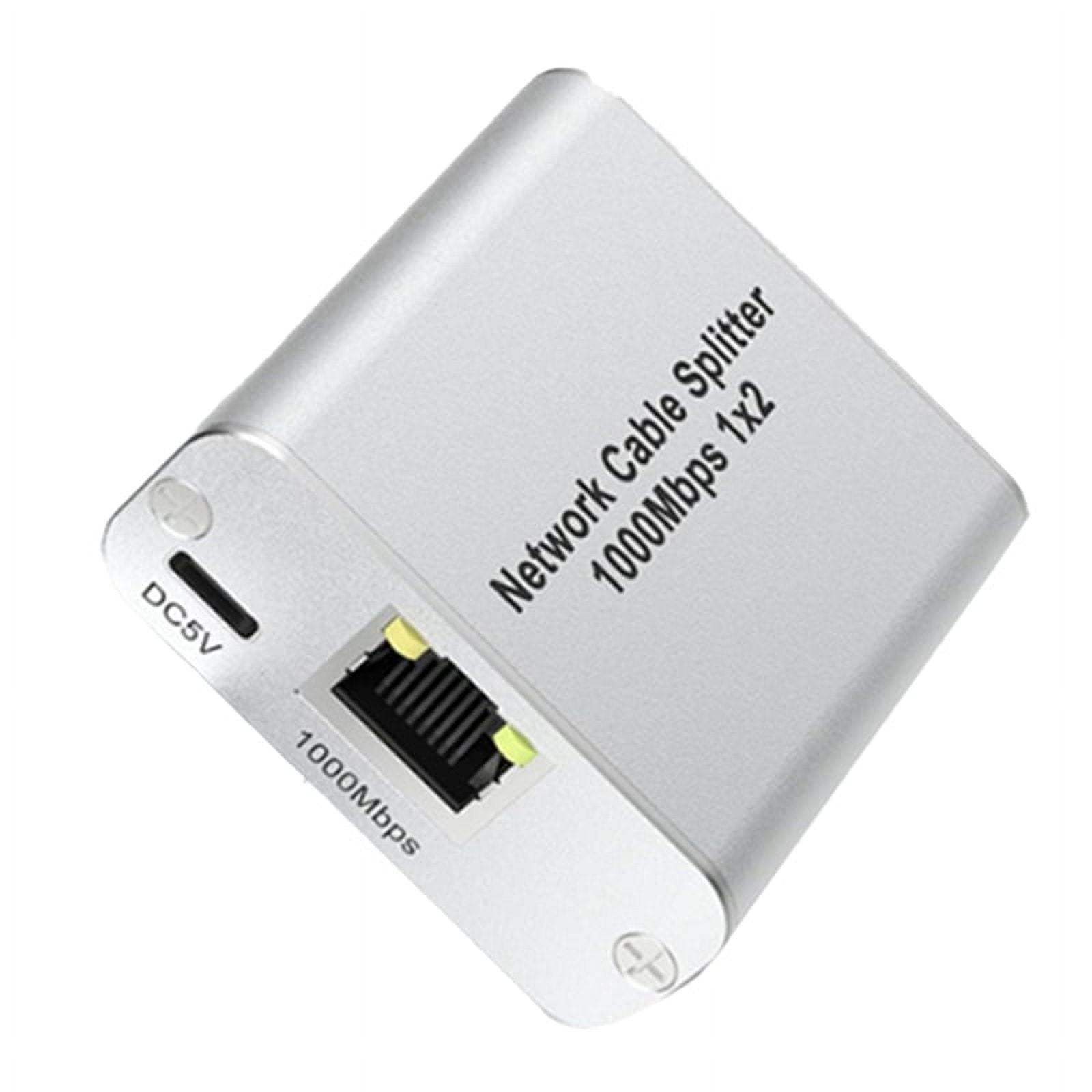 Ethernet Splitter 1 to 2 High Speed Gigabit Ethernet Switch 2 Port ...