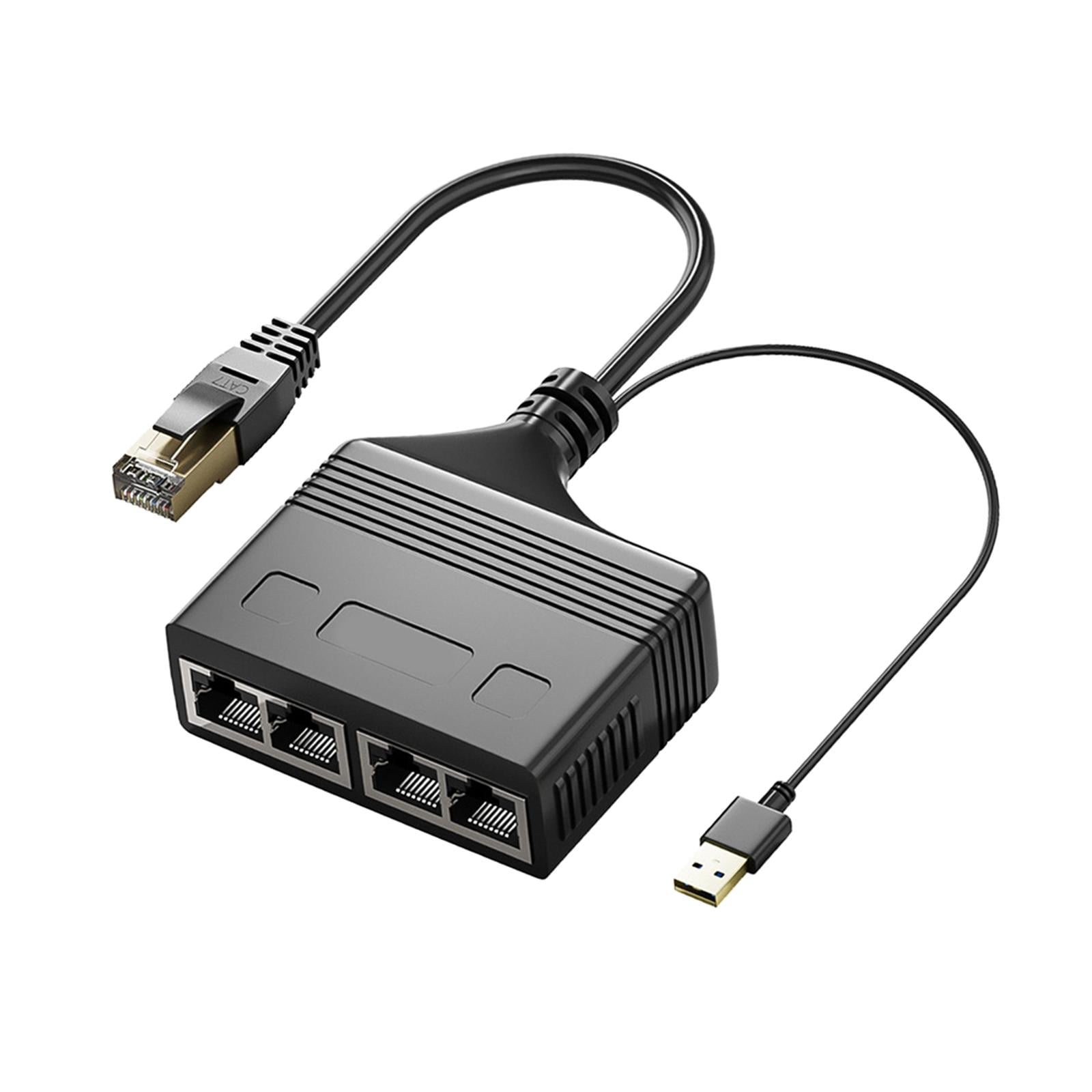 Ethernet Splitter 1 to 4 Port for Network Plug Connector Male - Walmart.com