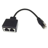 Ethernet Splitter RJ45 1 Male to 2 Female LAN Ethernet Cable Splitters ...