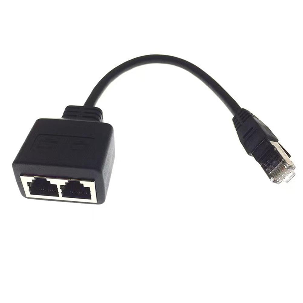 Ethernet Splitter RJ45 1 Male to 2 Female LAN Ethernet Splitter GX ew ...