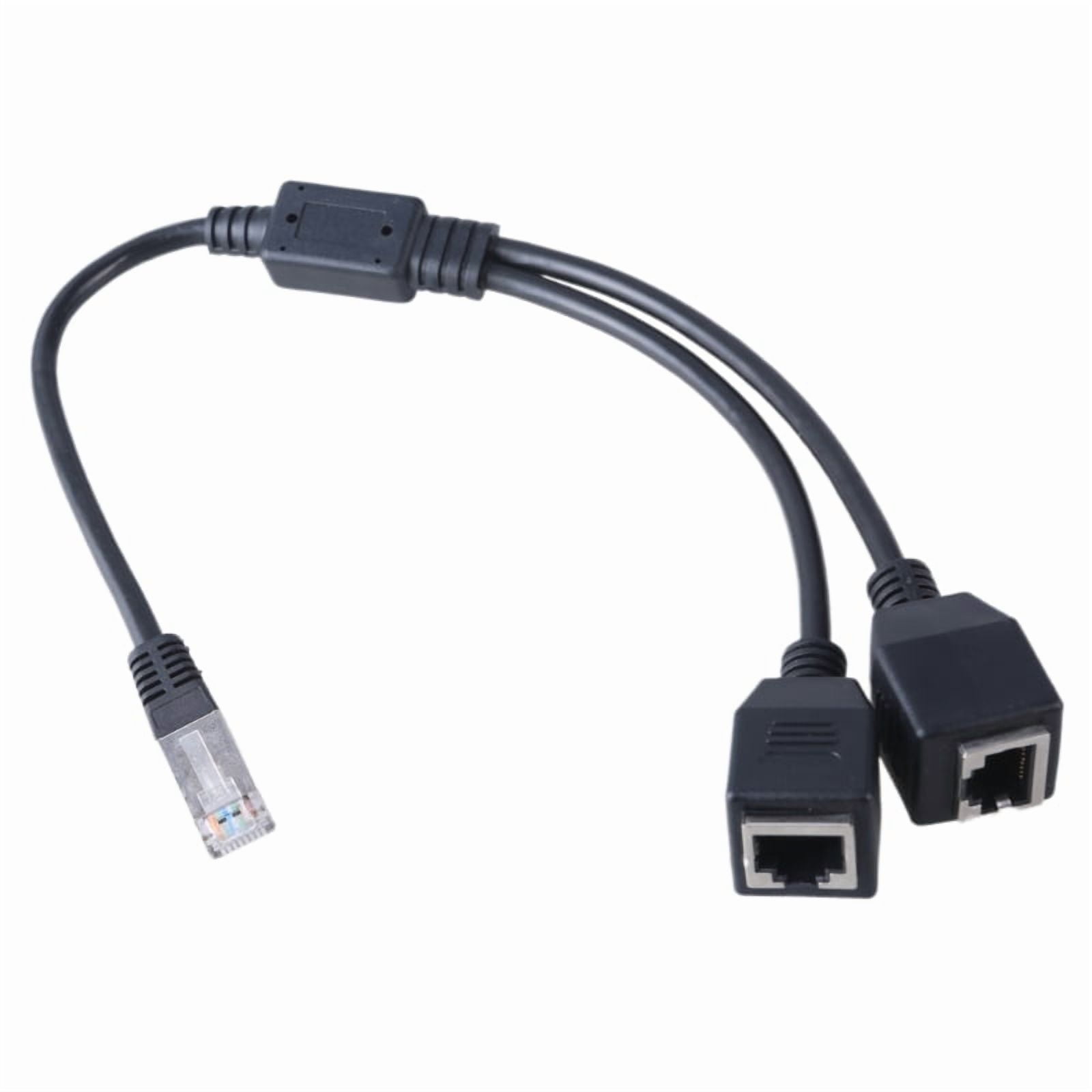 Ethernet Splitter RJ45 1 Male to 2 Female Network Splitter Adapter ...