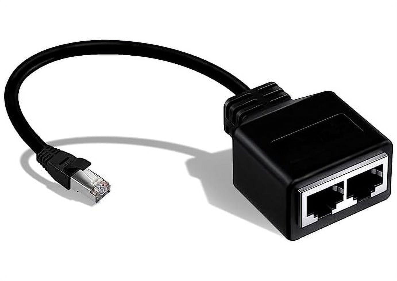 Ethernet Splitter RJ45 Male To Dual RJ45 Female Ethernet Adapter ...