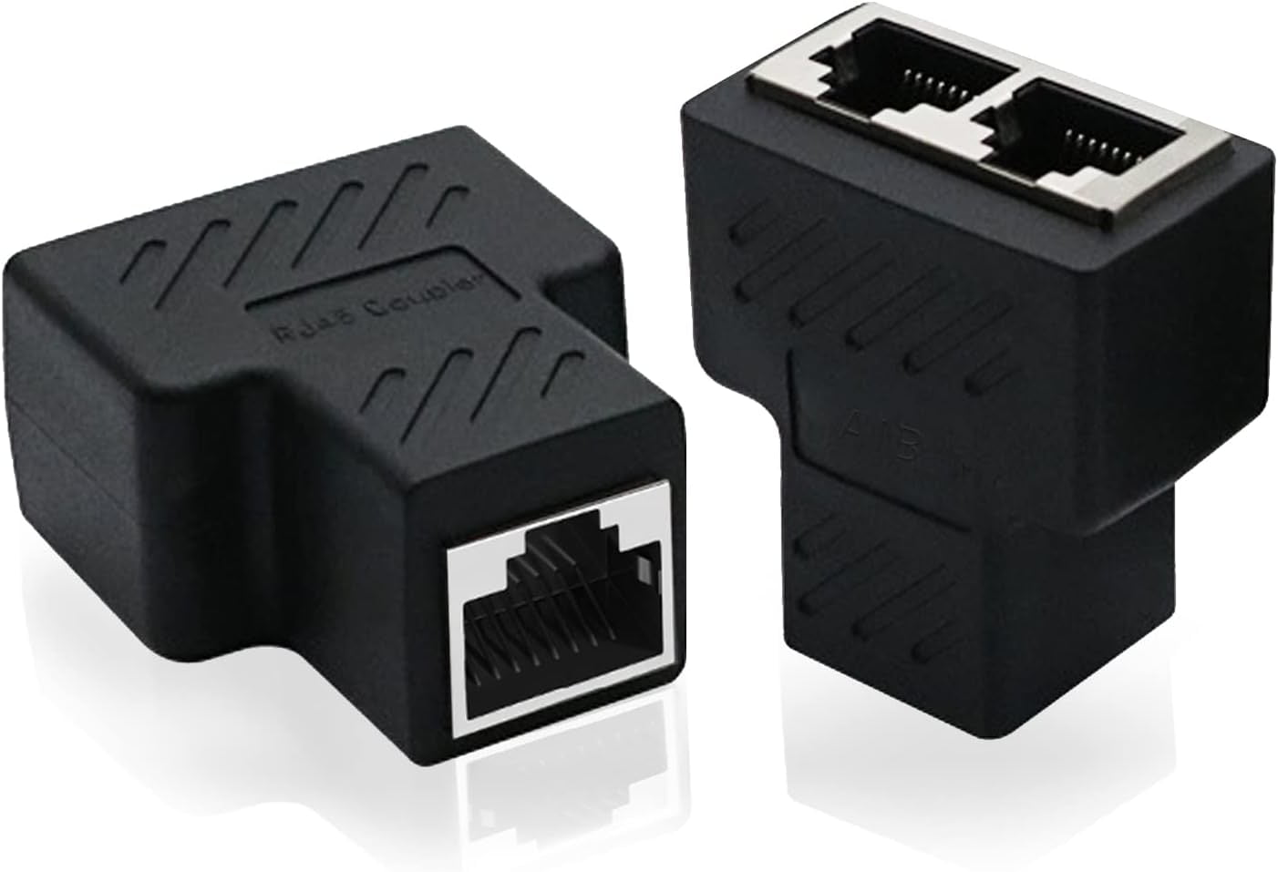 Ethernet Splitter, Tuliyet RJ45 1 to 2 Ethernet Splitter Coupler ...