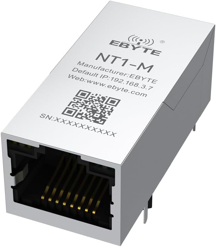 Ethernet Super Network Port TTL Serial to RJ45 NT1-M Small Size Bulid in PHY Fit PCB Board ...