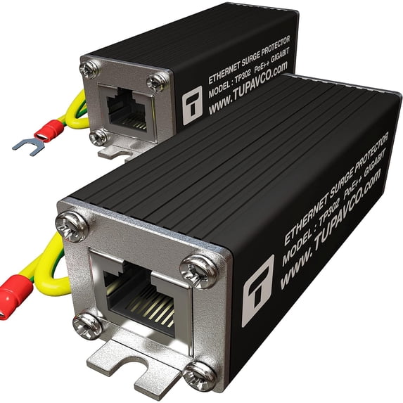 Ethernet Sur Protector (2 Pack) Gigabit High PoE++ Class 8 (154W/3.2A ...