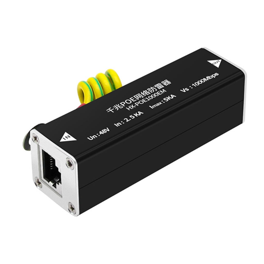 Ethernet Surge Protector POE 100Mbps Networking Surge Protector ...