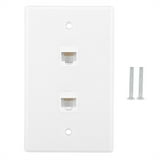 Ethernet Wall Outlet, High Speed Data Transfer With Cat 6 RJ45 ...