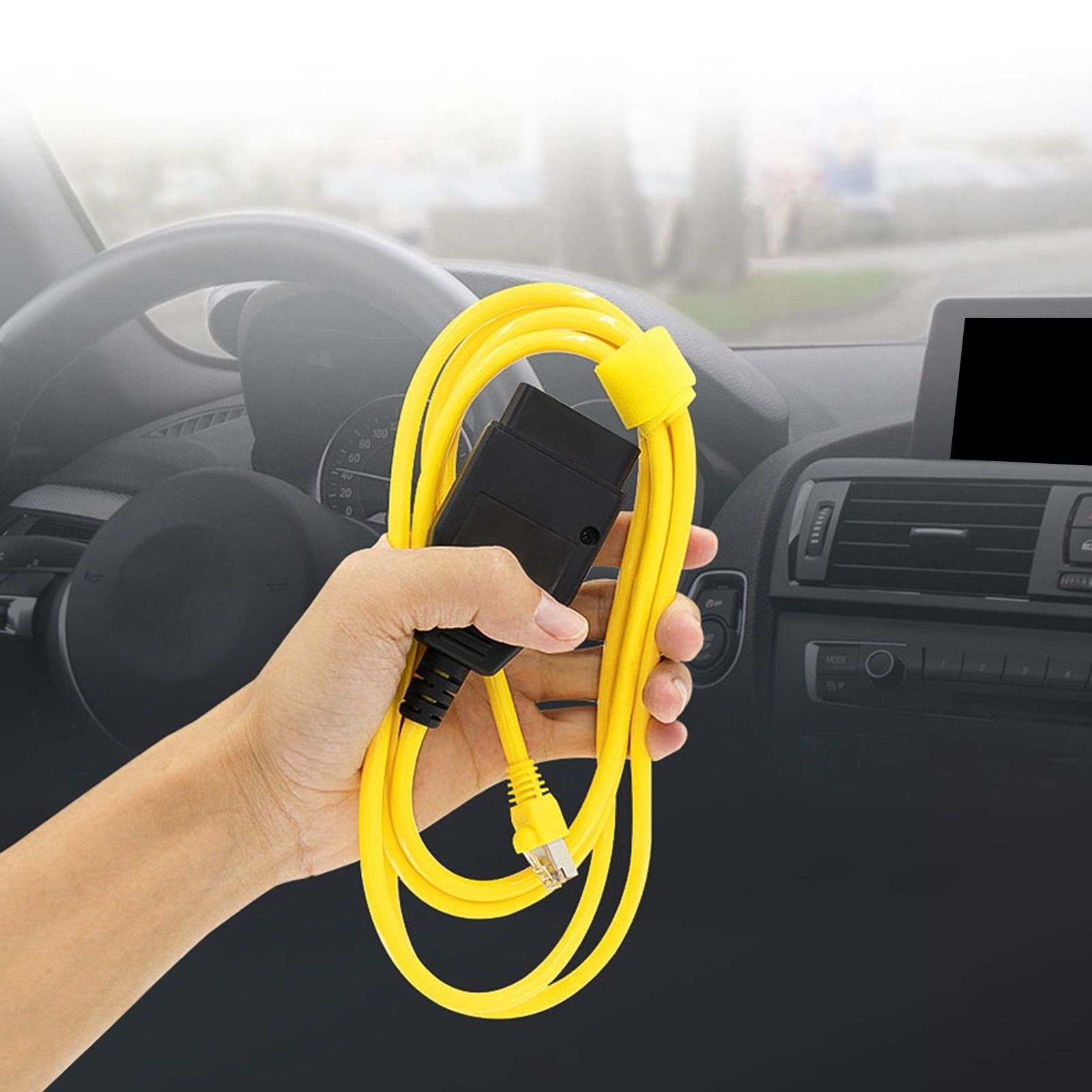 Ethernet to OBD Cable ENET Interface Data Coding Diagnostic Tool Fit ...