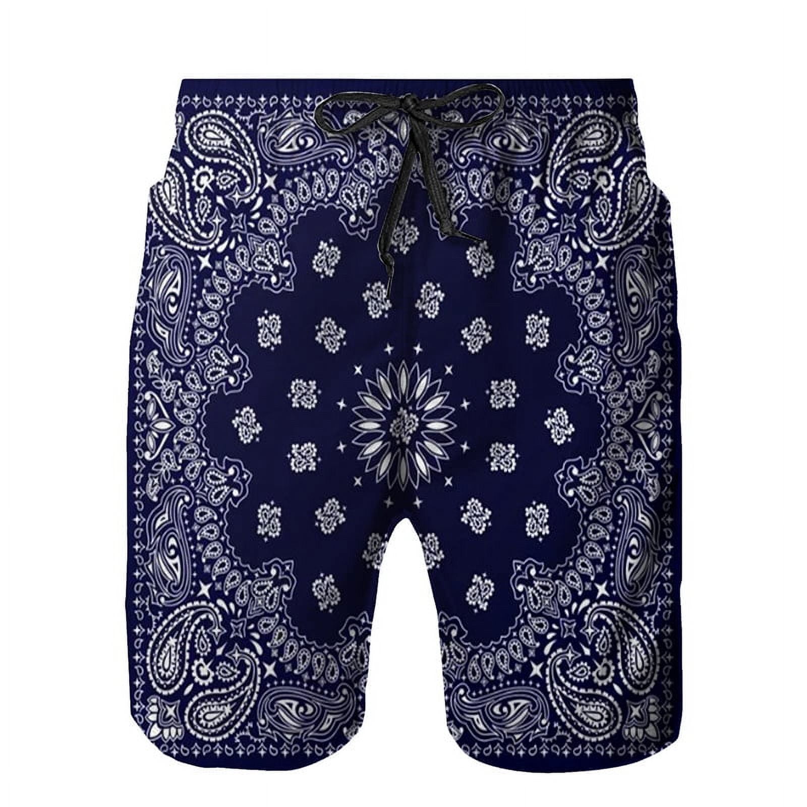 Ethic Bohemian Graphic Ice Shorts Pants Men 3D Tiger Print Fashion y2k ...