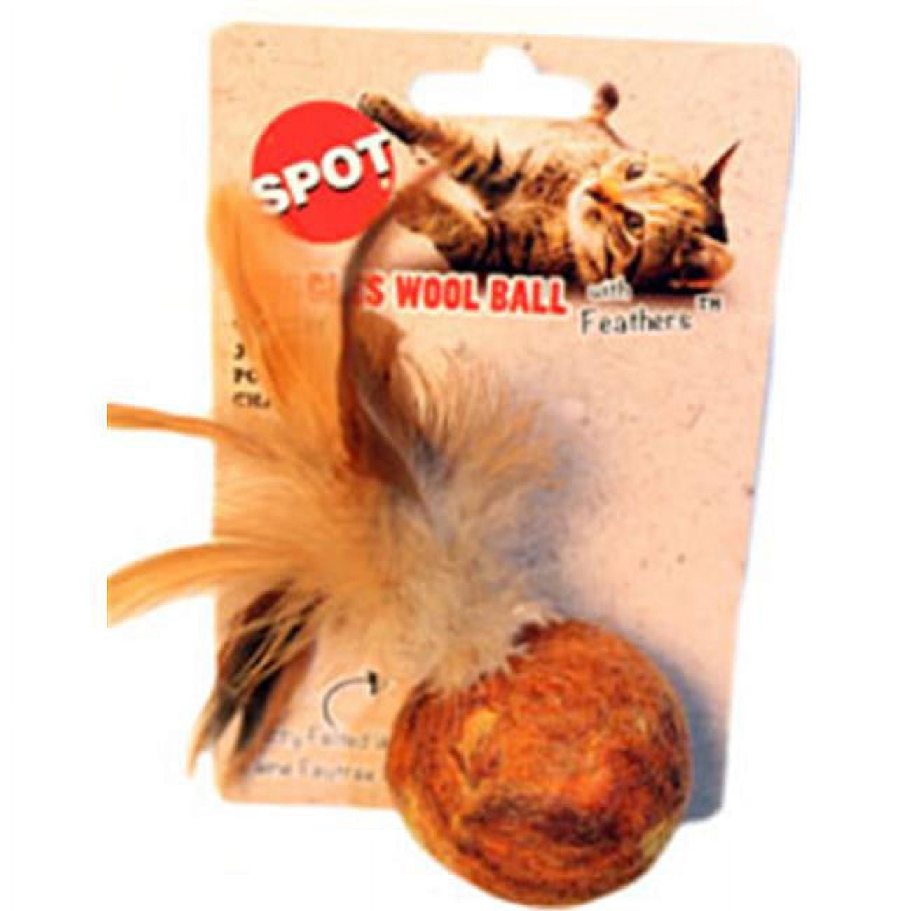 Ethical 077123 Wuggle Wool Ball & Feathers - 5 in. - Walmart Business ...