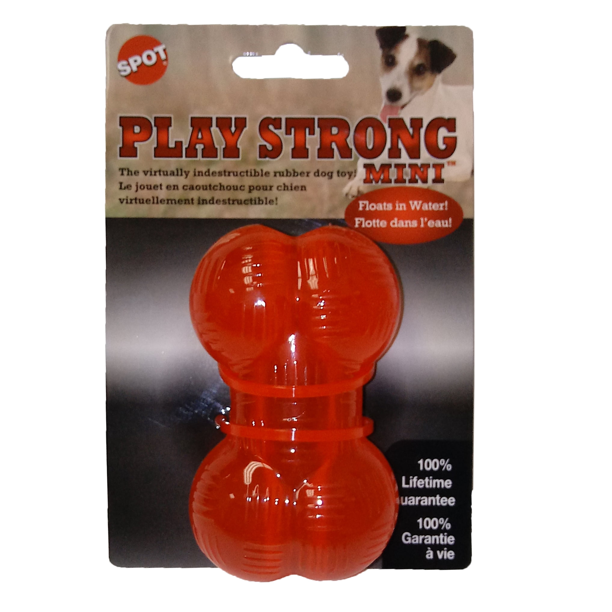 Ethical Dog SPOT Play Strong Rubber Dog Bone Toy, 3.5" - Walmart.com