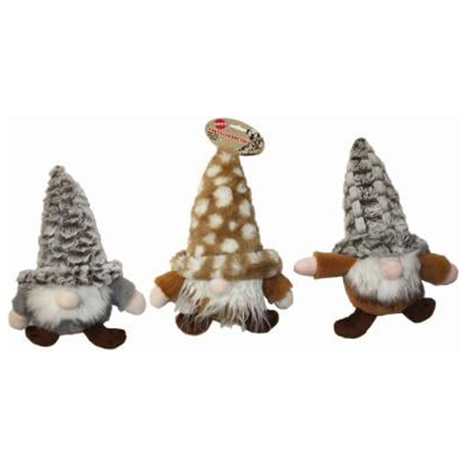 Ethical Pet 54561 Woodsy Gnome Plush Squeaky Dog Toy, 12 In., Assorted ...
