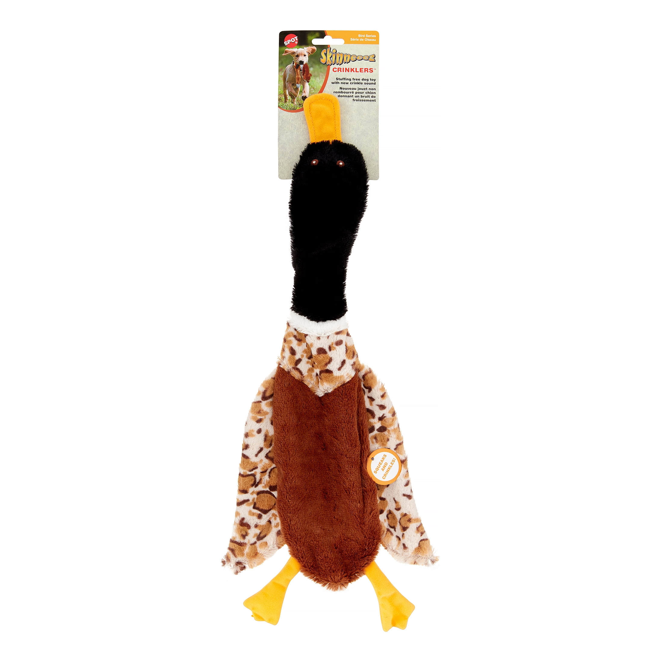Ethical Pet Mini Skinneeez Crinklers Bird Dog Toy - Walmart.com