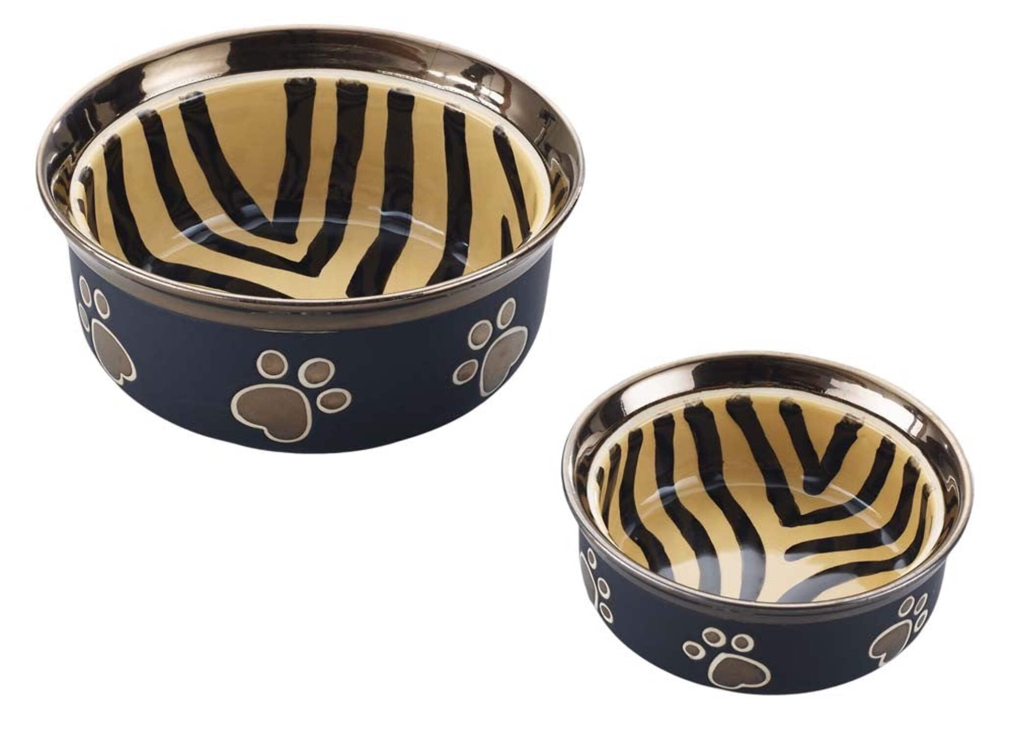 Spot Ritz Copper Rim Dog Bowl 5in Tiger - Walmart.com
