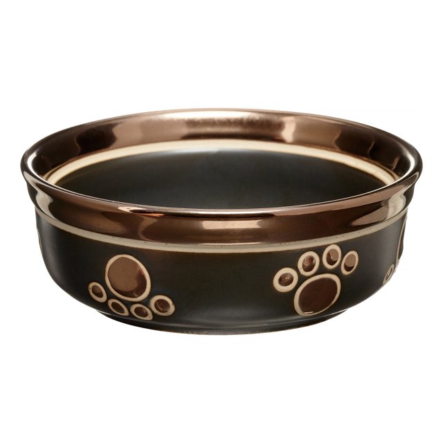 Ethical Pet Ritz Copper Rim Cat Dish Bowl, 5", Black - Walmart.com